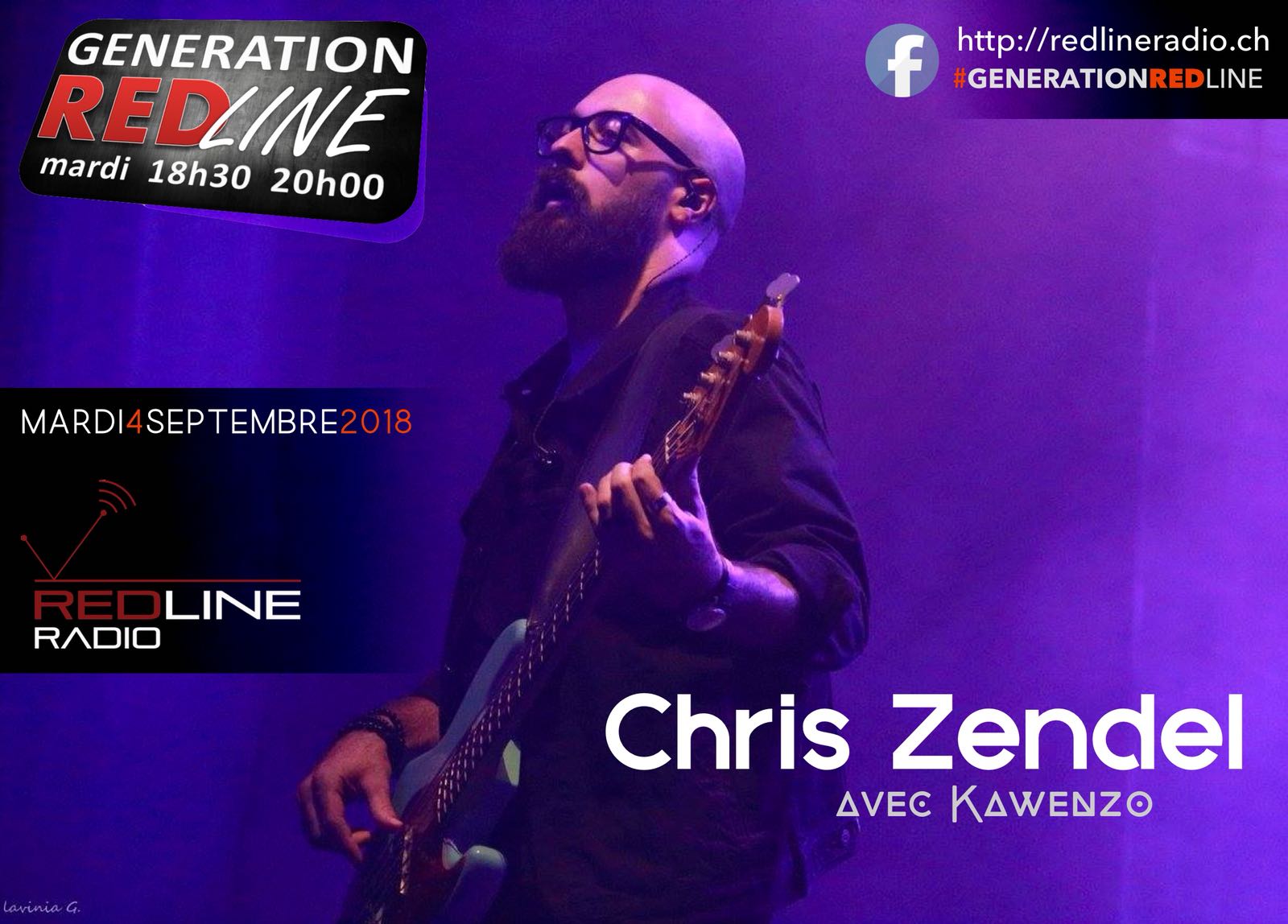 RedLine Radio reçoit Chris Zindel, mardi 4 septembre - RedLine Radio